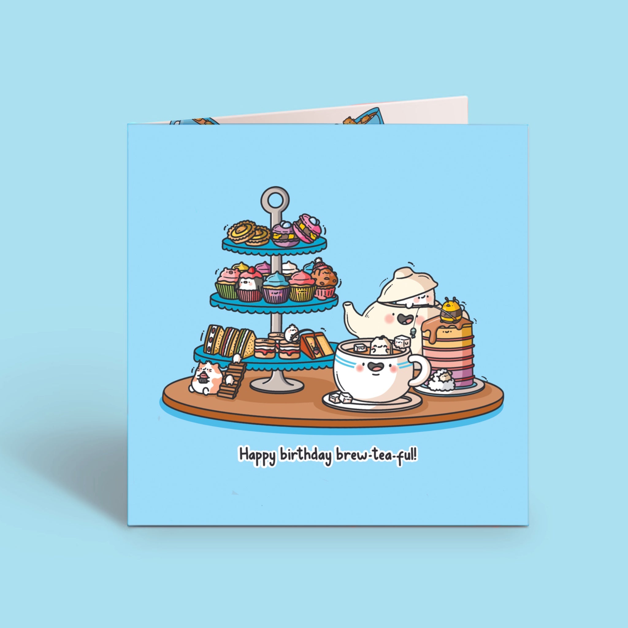 Cute Bestie Afternoon Tea Card | Cute Greeting Cards – ToastedInk