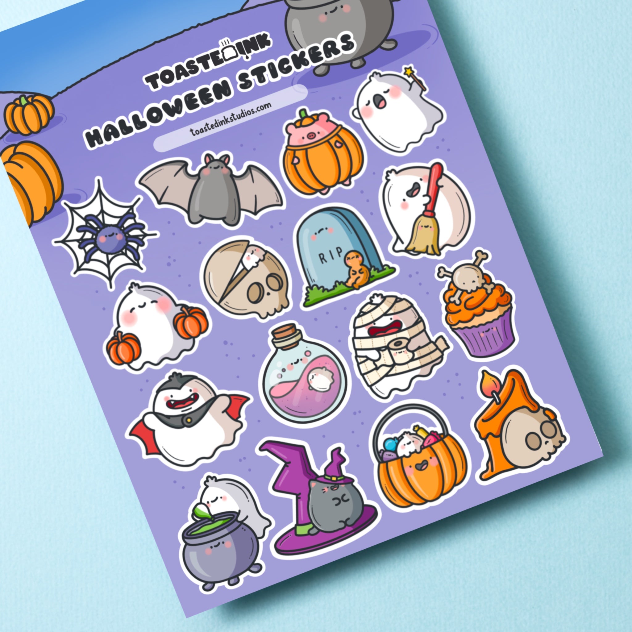 Spooktacularly Cute Halloween Sticker Sheets for Scrapbooking Lovers ...