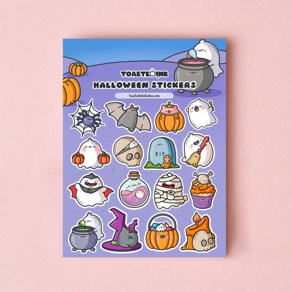 Spooktacularly Cute Halloween Sticker Sheets for Scrapbooking Lovers ...