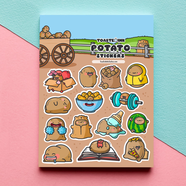 Cute Potato Sticker Sheet | Cute Stickers – ToastedInk