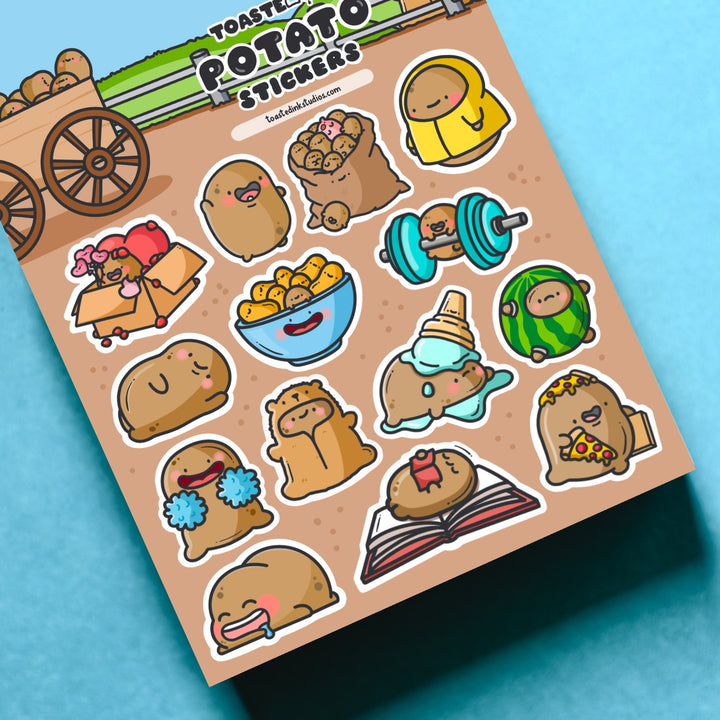 Cute Potato Sticker Sheet | Cute Stickers – ToastedInk