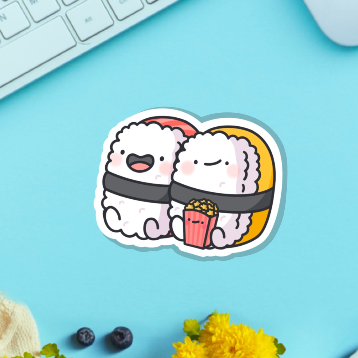 Express your love for sushi with our high-quality sushi vinyl sticker ...